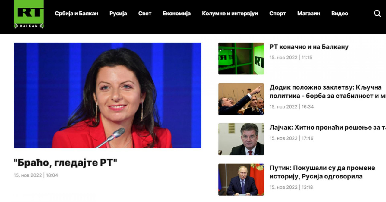Jutarnji list - Russia Today pokrenula portal na srpskom jeziku, ‘Putinova željezna lutka ...