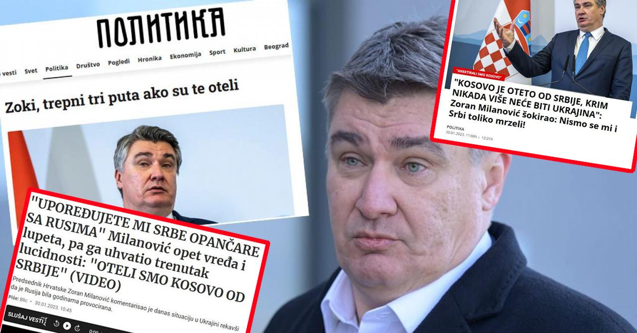 Jutarnji list - 'Zoki, trepni triput ako su te oteli': Mediji u Srbiji u ekstazi, Milanović je ...