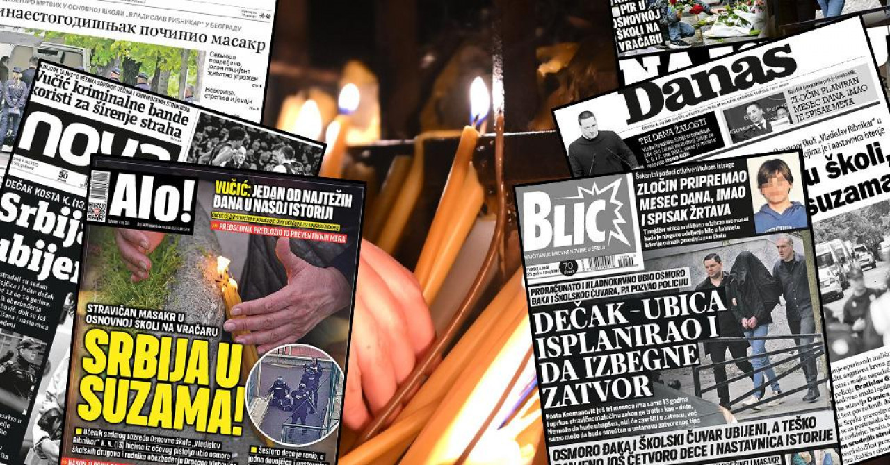 Jutarnji list - 'Najcrnji dan za Srbiju': Pogledajte kako izgledaju naslovnice najvećih medija