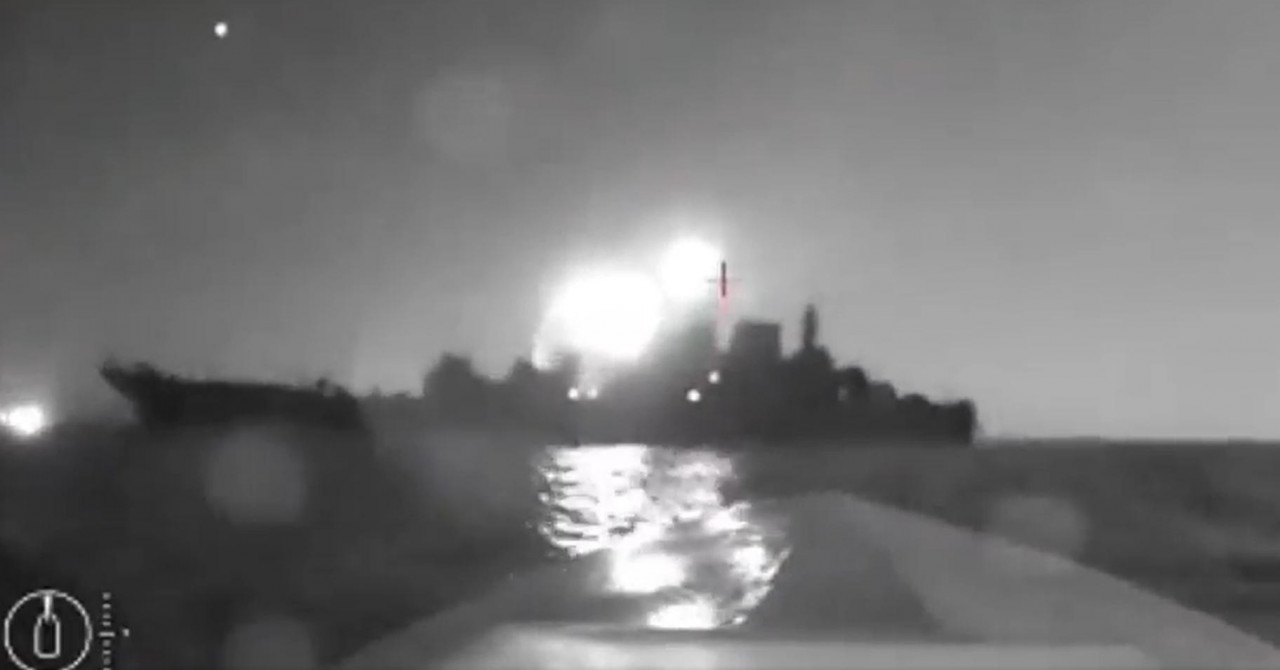 Jutarnji list - Kijev tvrdi da je ovo trenutak kad su pogodili ruski ratni brod: 'Dostavili smo ...