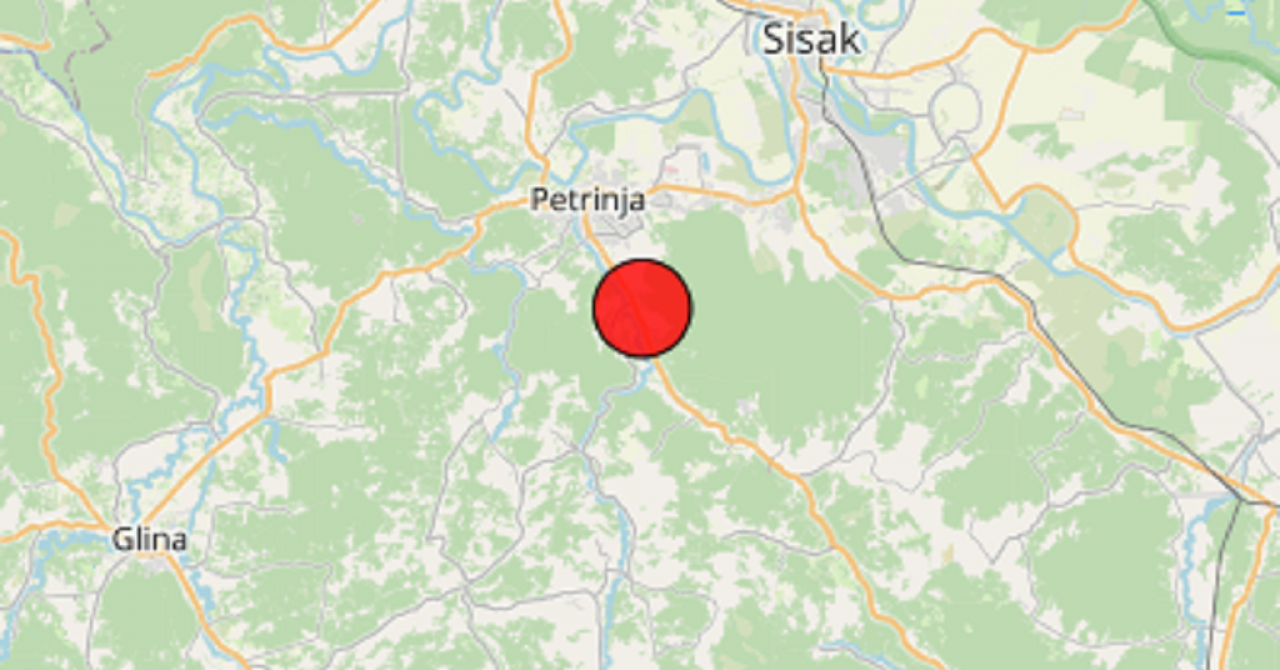 Jutarnji list - Umjeren potres kod Petrinje