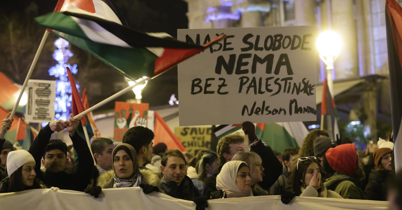 Jutarnji list - Stotine ljudi na maršu za Palestinu u Zagrebu: 'Plenki ...