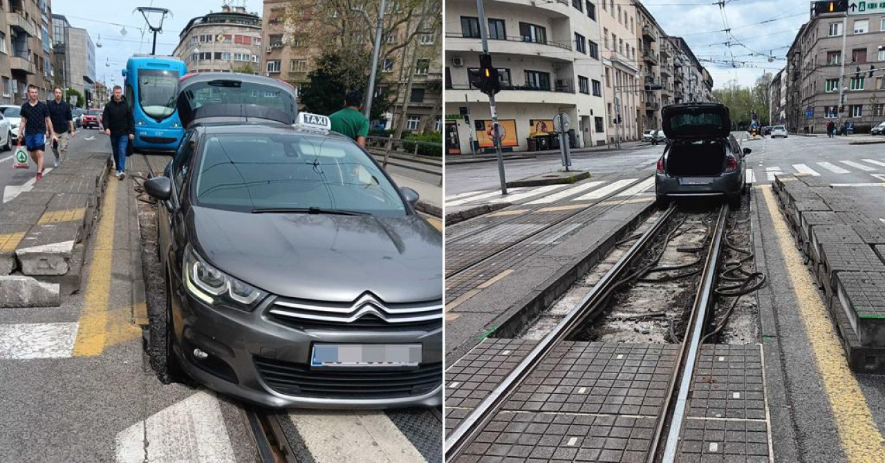 Jutarnji list - Bizarna nesreća u centru Zagreba: Neoprezni vozač odlučio voziti po tračnicama ...
