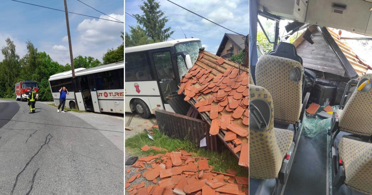 Jutarnji list - Autobus kod Velike Gorice sletio s ceste i zabio se u stanicu, ima ozlijeđenih ...
