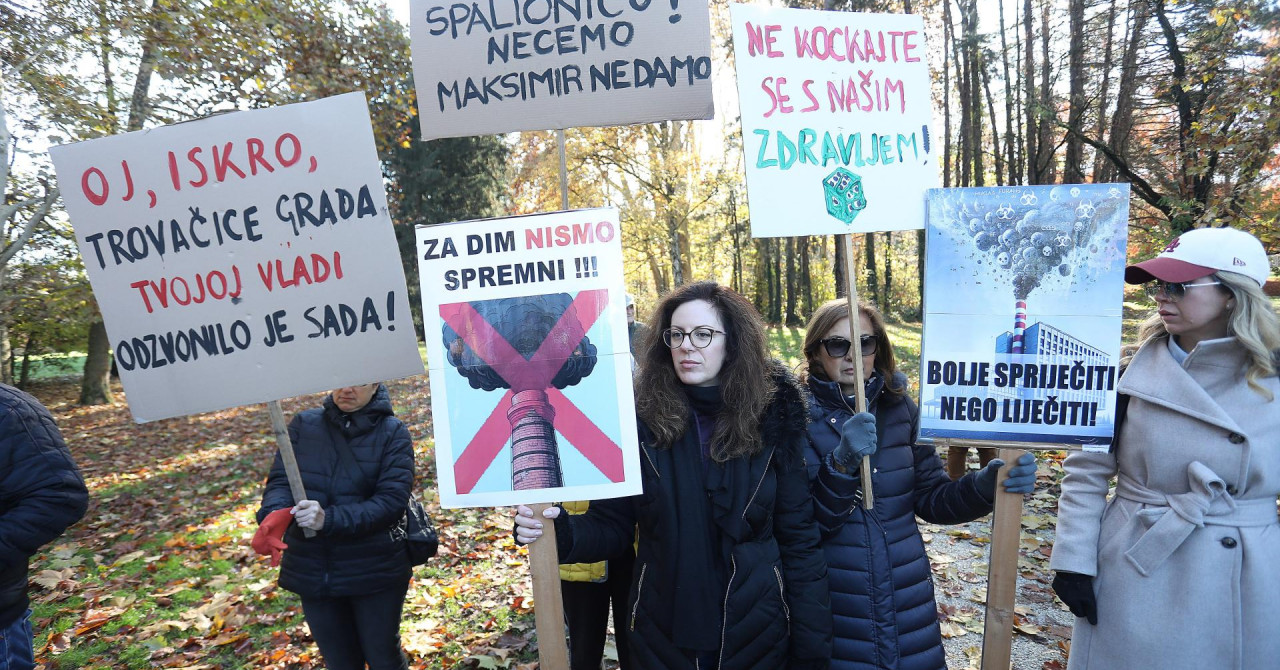 Jutarnji list - Održan prosvjed u Zagrebu: 'Smrdi na korupciju, samo zato projekt guraju dalje!'