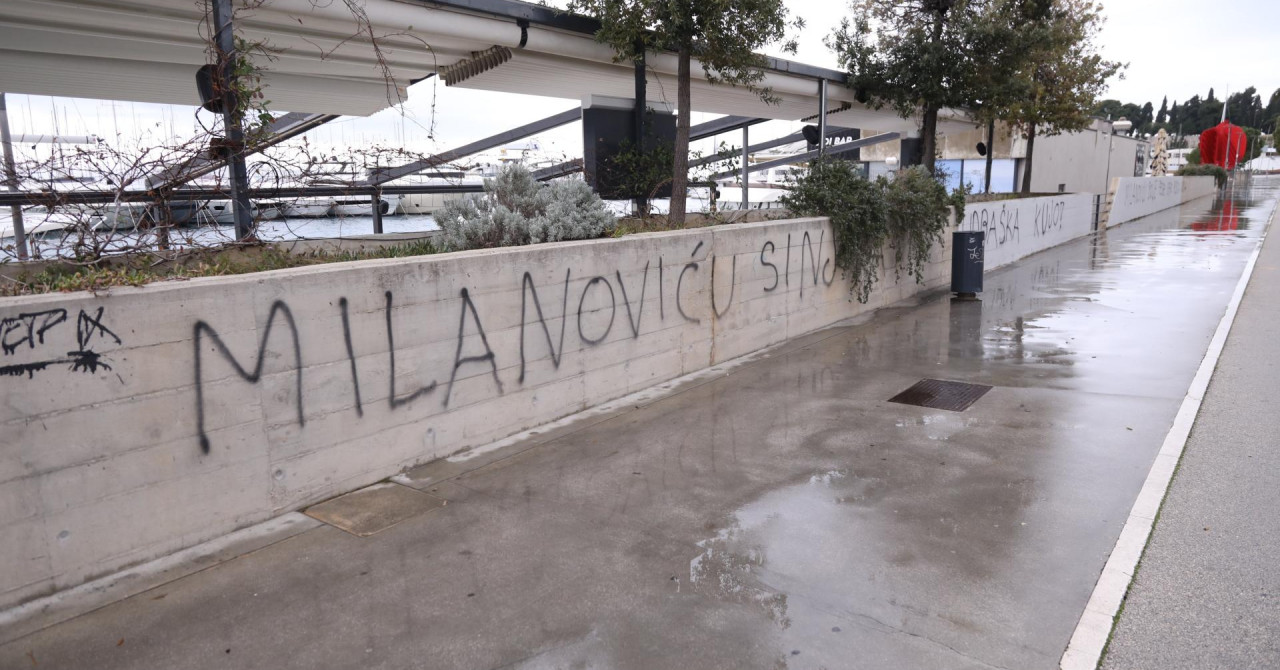 Jutarnji list - Na Zapadnoj obali u Splitu opet osvanuli uvredljivi grafiti upućeni predsjedniku ...