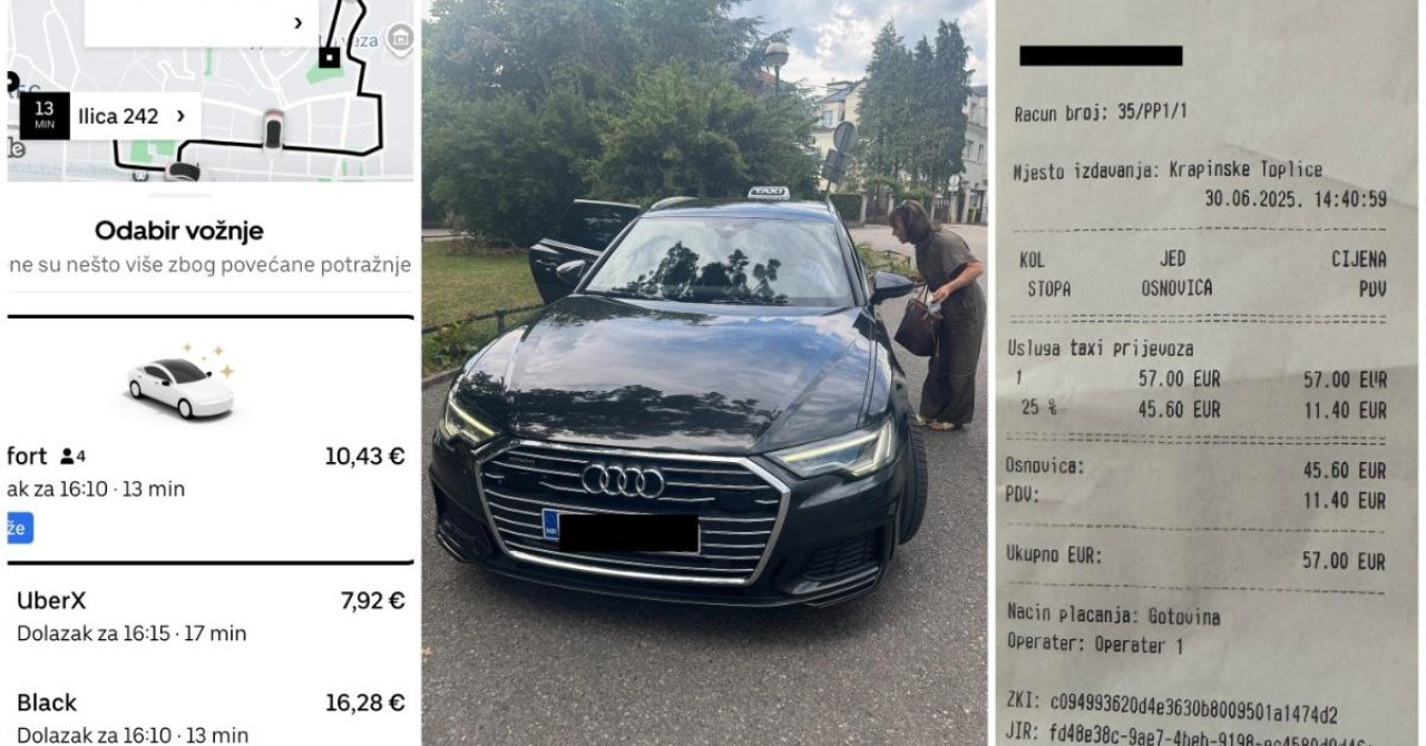 Jutarnji list - Taksist šokirao putnicu cijenom vožnje u centru Zagreba: 'Pazite koliko mi je ...