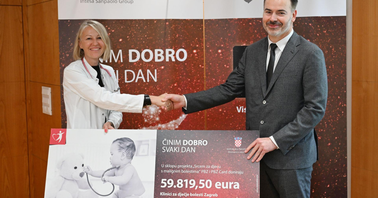 Jutarnji list - PBZ grupa donirala gotovo 60.000 eura Klinici za dječje bolesti Zagreb u sklopu ...