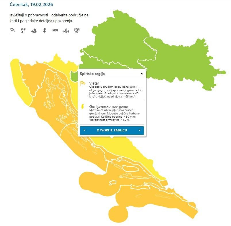 Jutarnji list - Stiže nam radikalna promjena vremena, meteoalarm luduje ...
